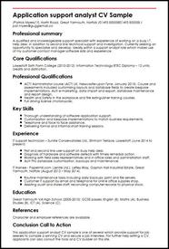 Application Support Analyst CV Sample MyPerfectCV