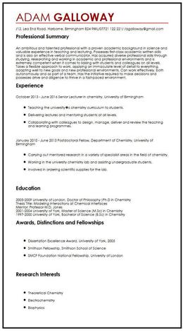 How To Write An Academic Cv Riset