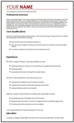 Assistant Professor CV Examples Templates MyPerfectCV
