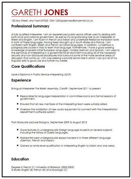 How To Write A Resume Language Skills Describing Language Skills