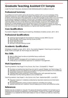 Resume Template Educational Assistant Teacher Assistant Resume Sample 