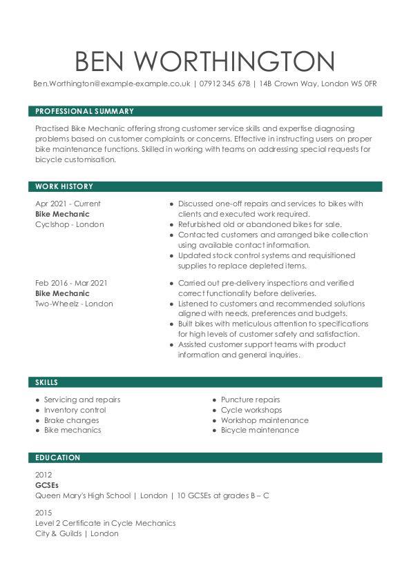 Machine operator CV examples, tips & templates | myPerfectCV