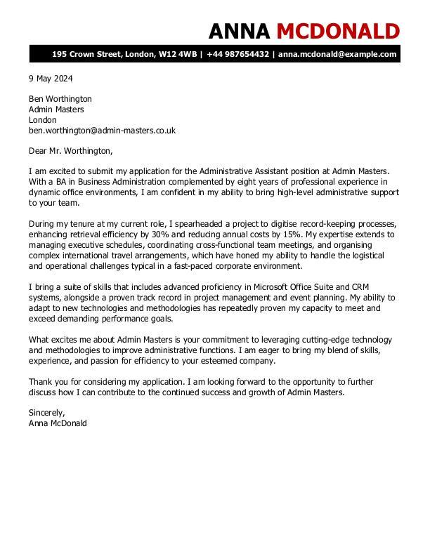 Office Assistant Cover Letter Sample 60+ Cover Letter Examples In 2025