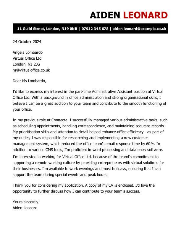 Employment Application Letter Cover Letter Examples For Your Job