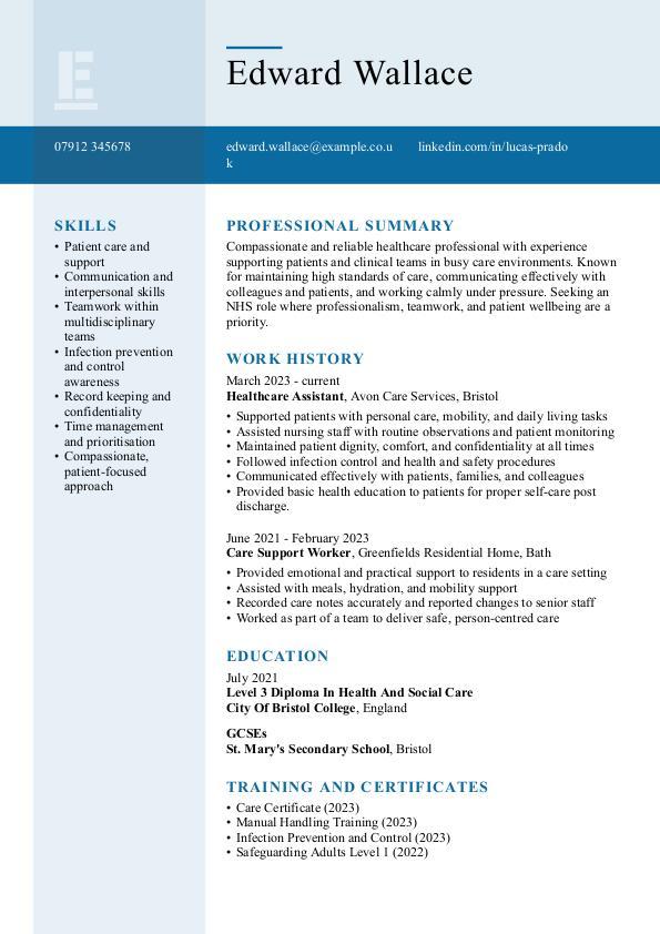 NHS CV template and examples (doctors, nurses and more)